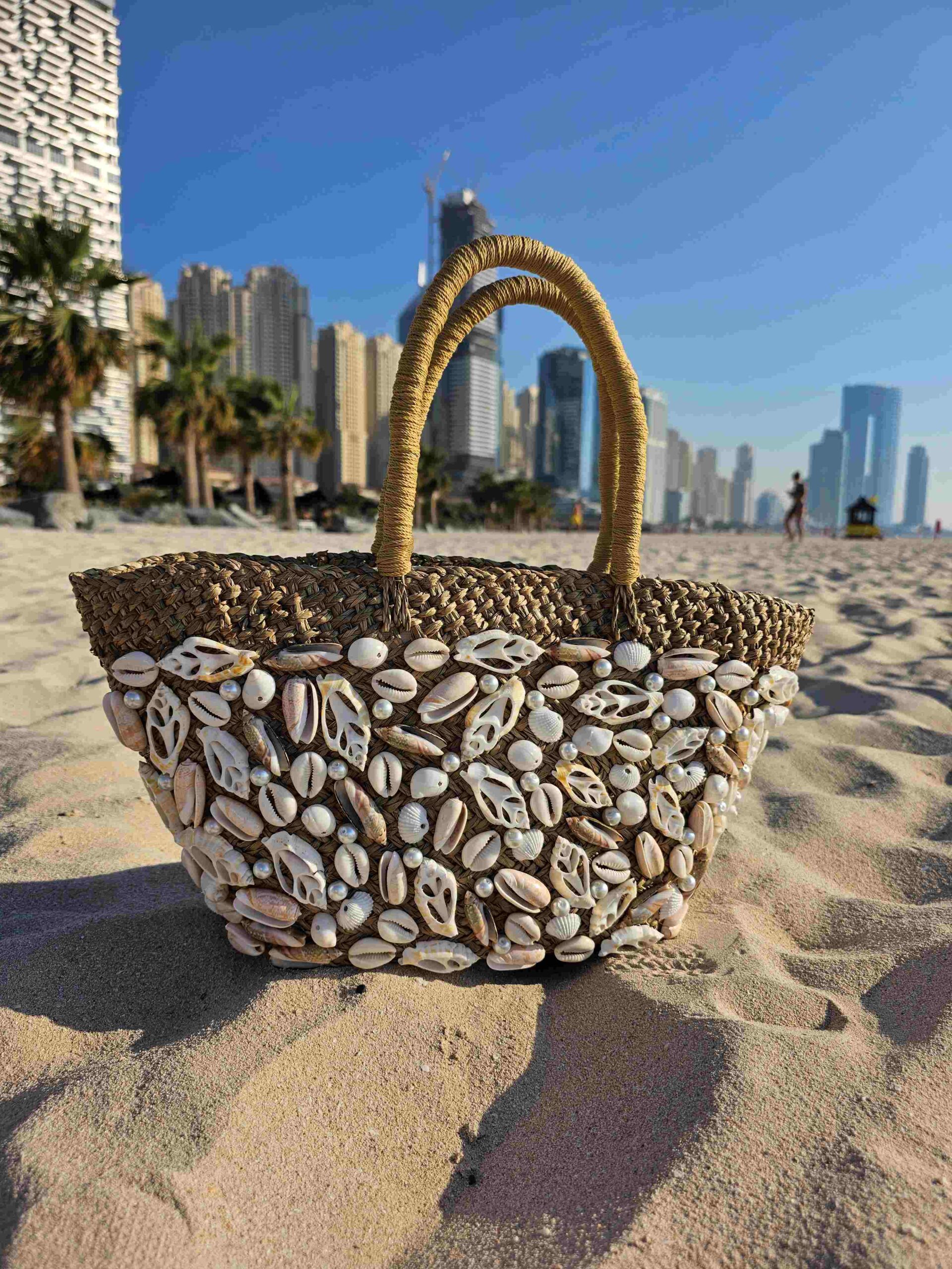Alice Mixed Shell Beach Tote – OhSun Dubai